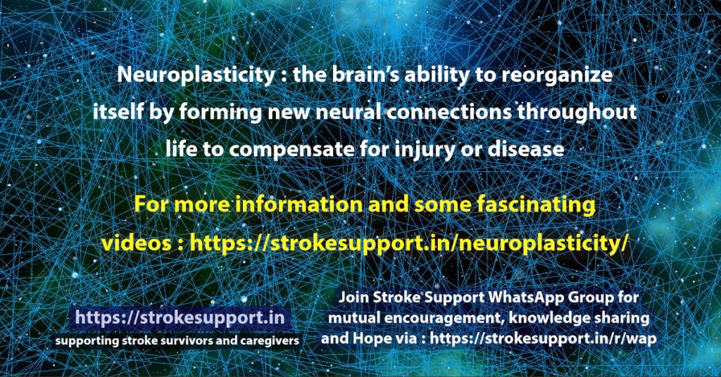 Neuroplasticity- hope for the stroke affected - Stroke Support India