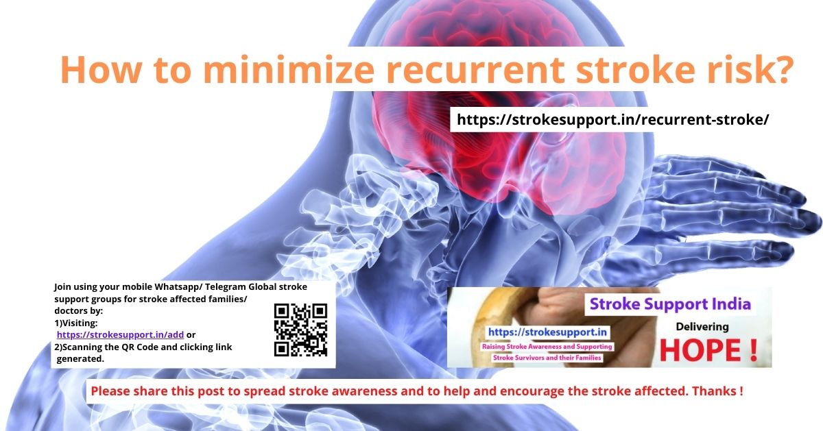 Recurrent stroke- how to minimize its risk ? - Stroke Support India
