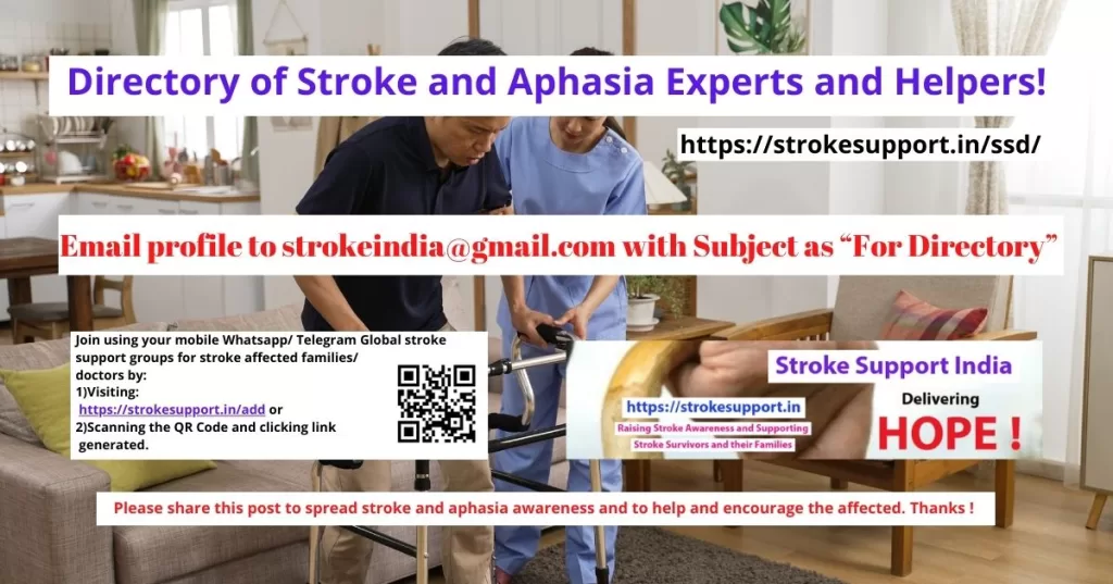 Stroke and Aphasia Support Directory - Stroke Support India